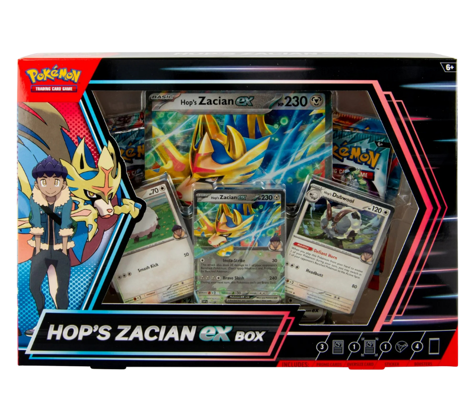Pokémon - Hop's Zacian ex Box - Gengar.cz