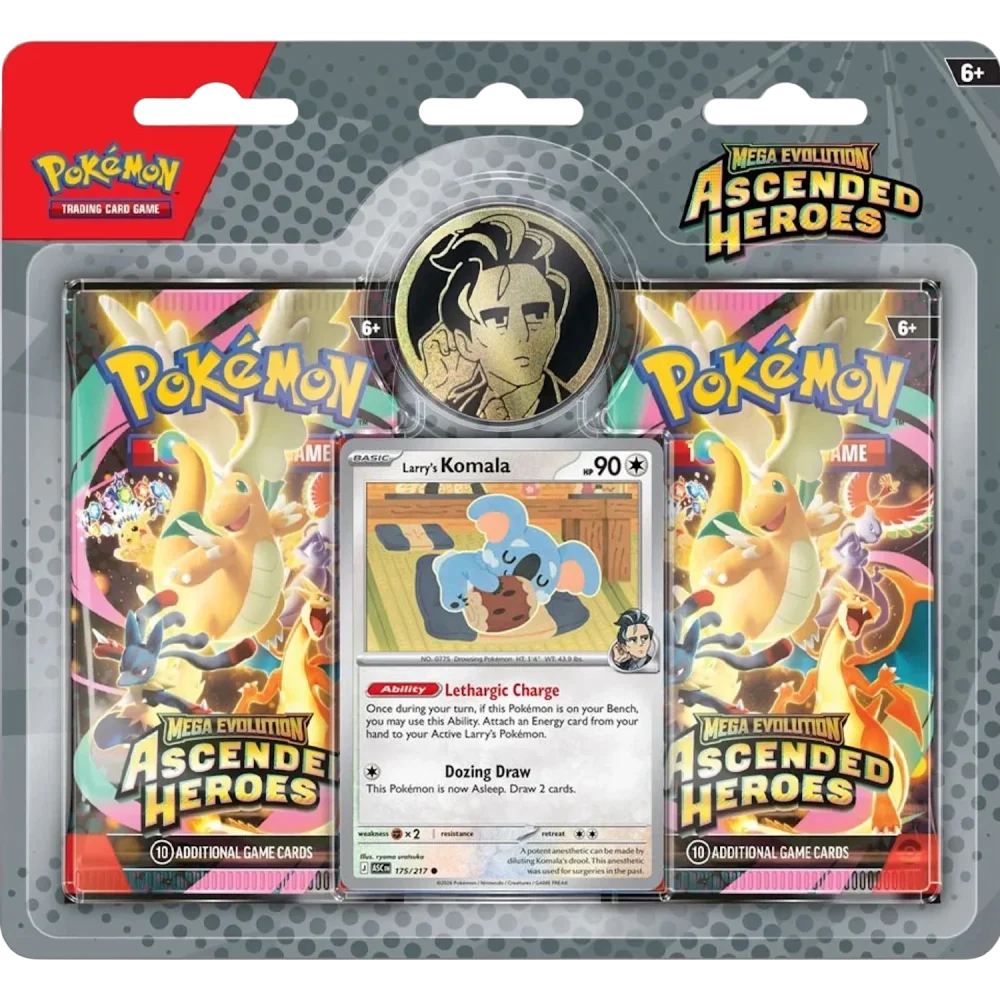 Pokémon Mega Evolution - Ascended Heroes: 2 Pack Blister - Larry's ...